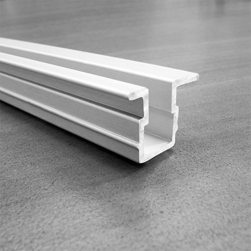 RIEL DE ALUMINIO SISTEMA D-30 AL / 2 METROS - Alis