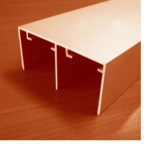 RIEL SUPERIOR DE ALUMINIO DOBLE CX-30 / 2mts - Alis