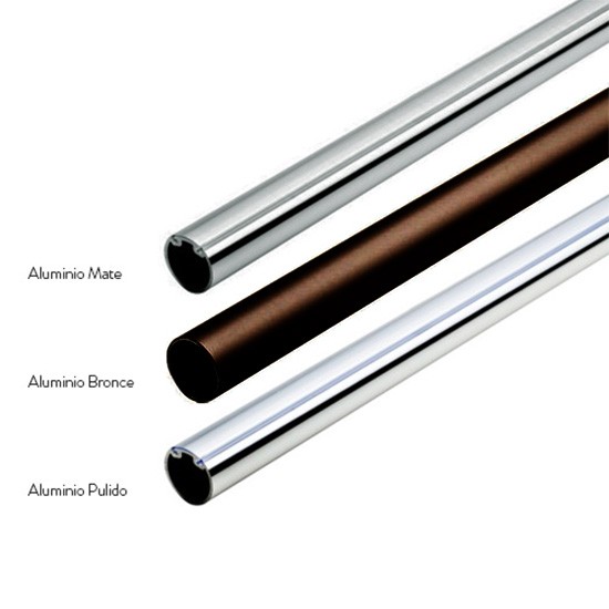 TUBO REDONDO CLOSET 33mm LONGITUD 2.50 mts HAFELE 801.42.140 - Alis