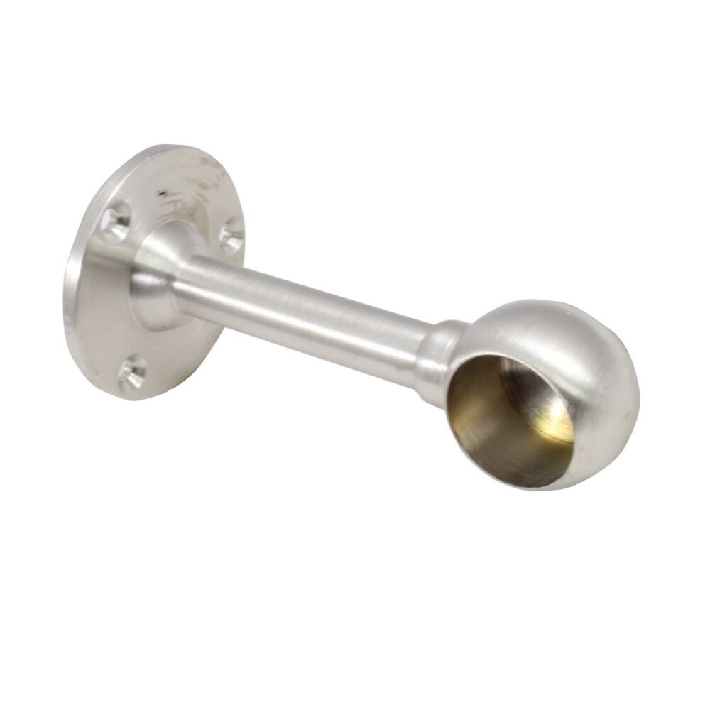 SOPORTE PARA TUBO TAPADO 10X1" ACERO MATE - Alis