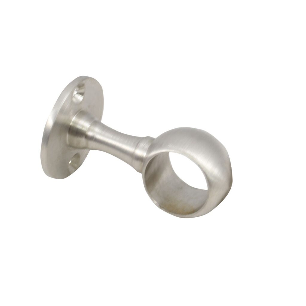 SOPORTE DE BOLA PARA TUBO PASADO 5X1" ACERO MATE. - Alis